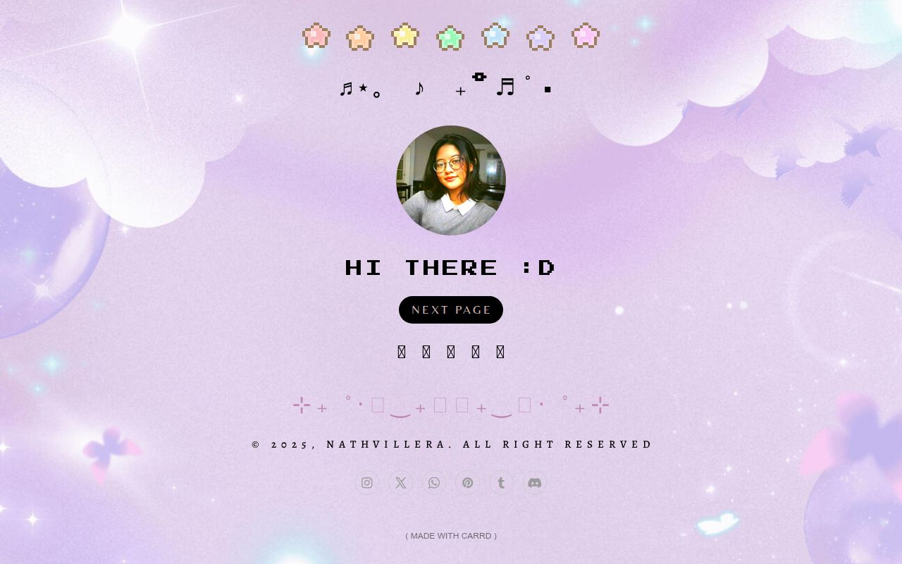 ⋆. 𐙚 Nath's Page